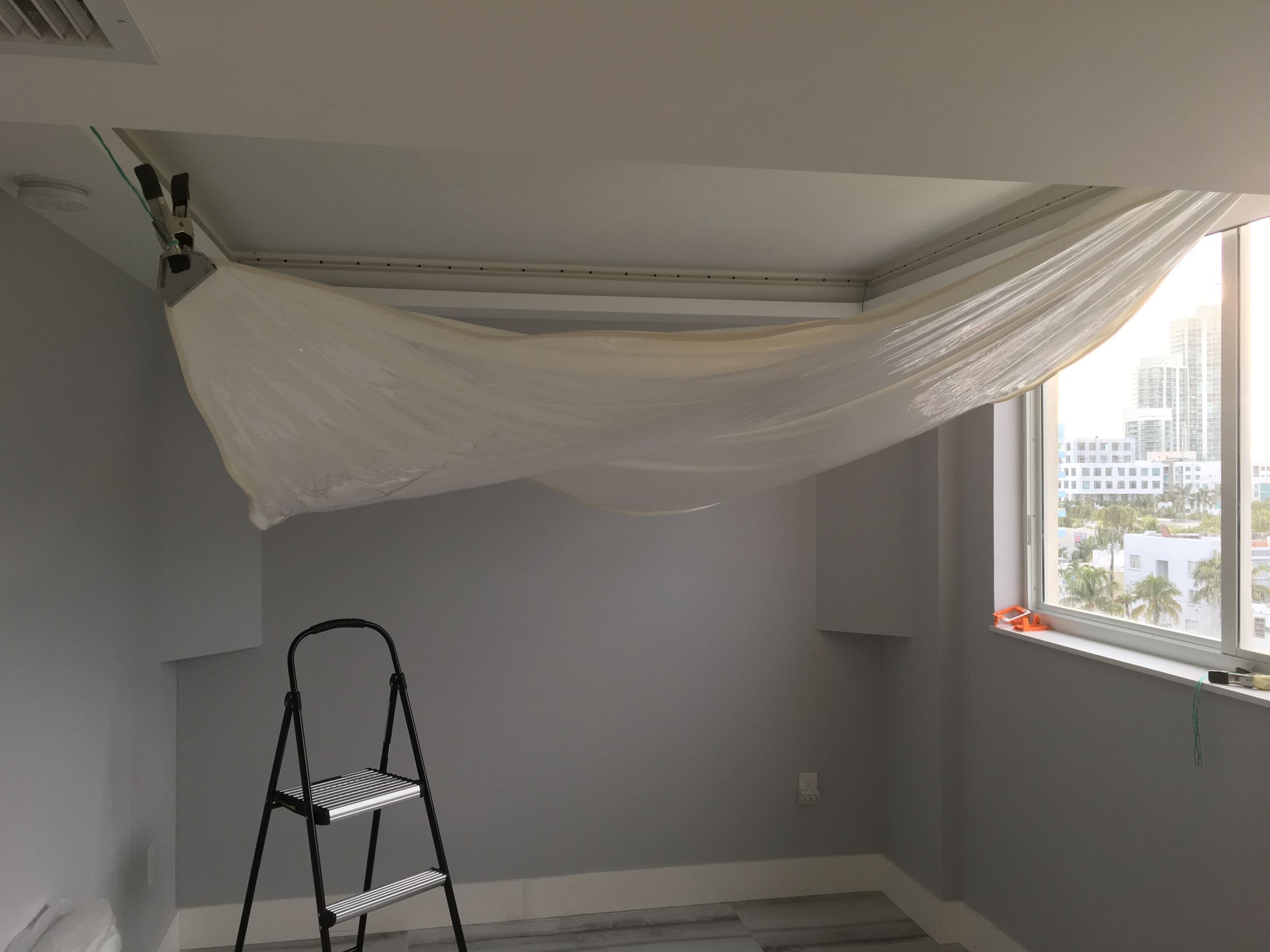 How to remove Stretch Ceiling